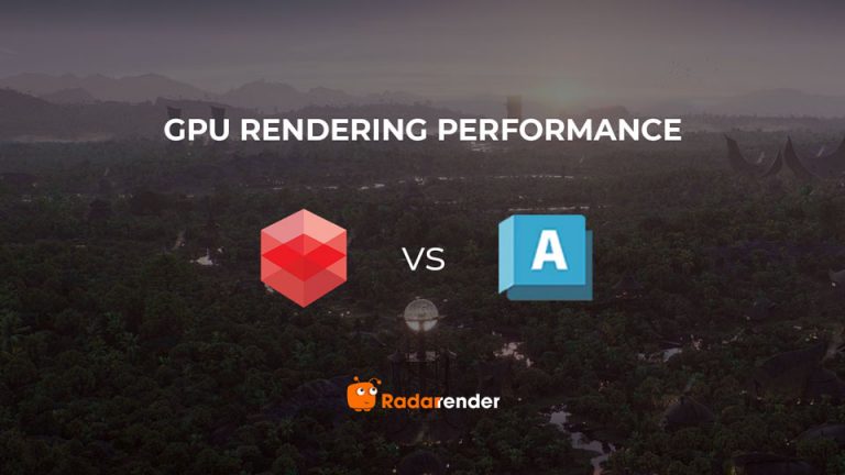 GPU rendering performance in Redshift vs Arnold GPU - Radarrender